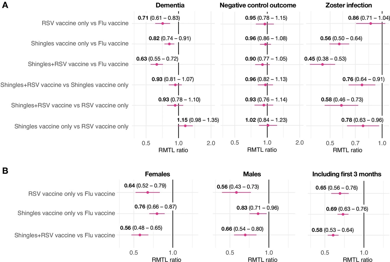Shingles and RSV vaccines with AS01 adjuvant reduce dementia risk
